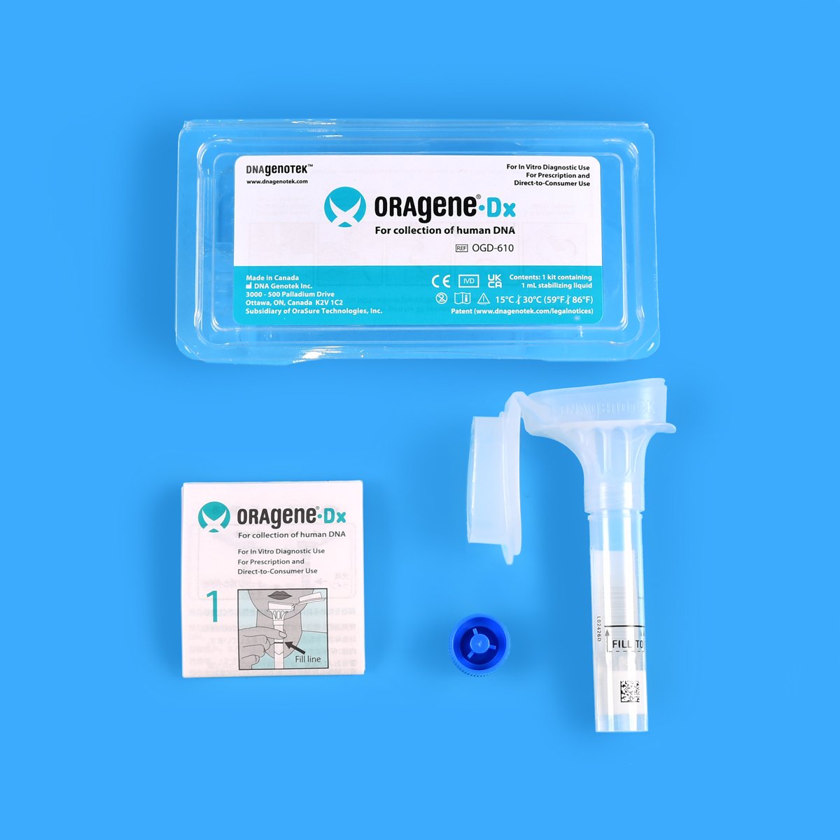 Oragene™•Dx saliva collection device